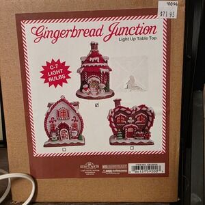 Kurt Adler | Holiday | Kurt Adler Gingerbread Junction Light Up Table ...
